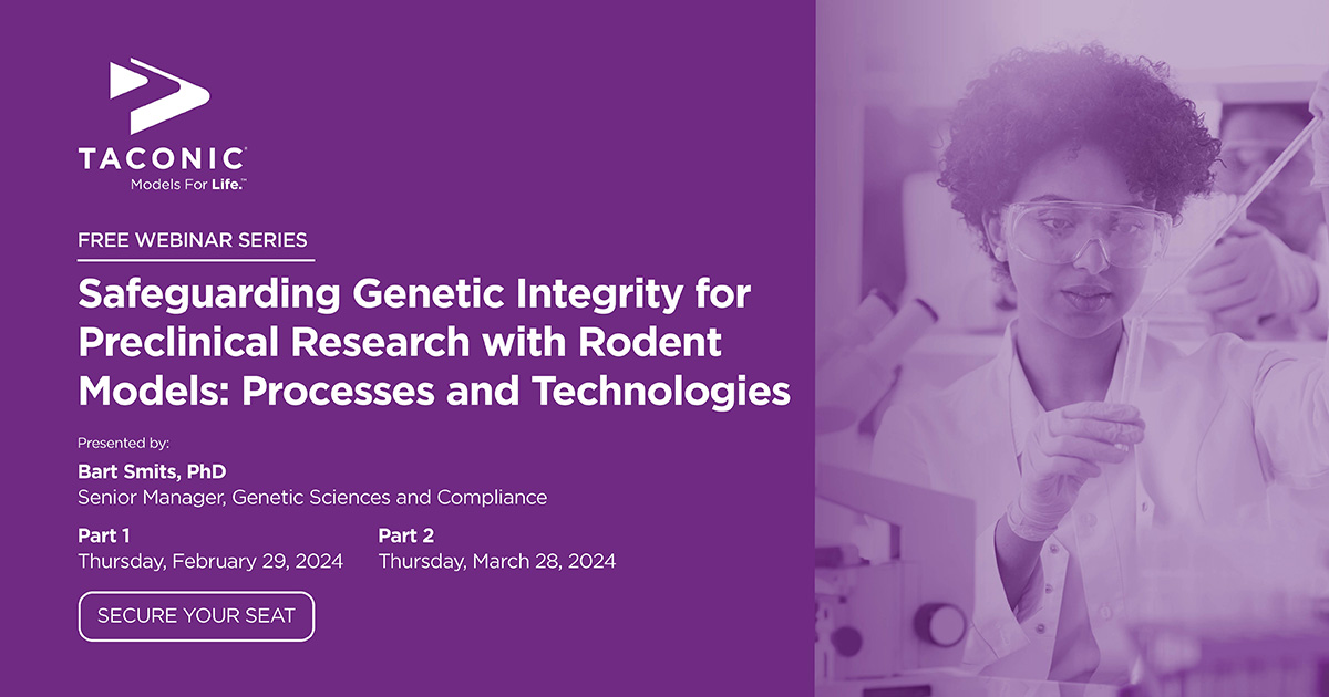 Webinar Series: Safeguarding Genetic Integrity in Preclinical Research